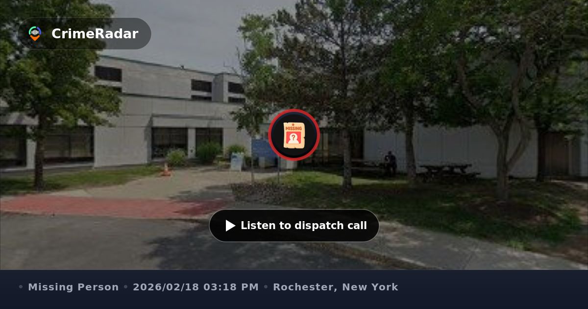 Officers search for man last seen near railing, Rochester NY | CrimeRadar