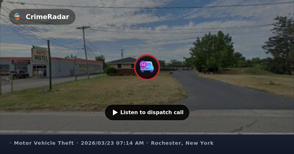Stolen SUV from motel detected near Lyle and Child, Rochester NY ...