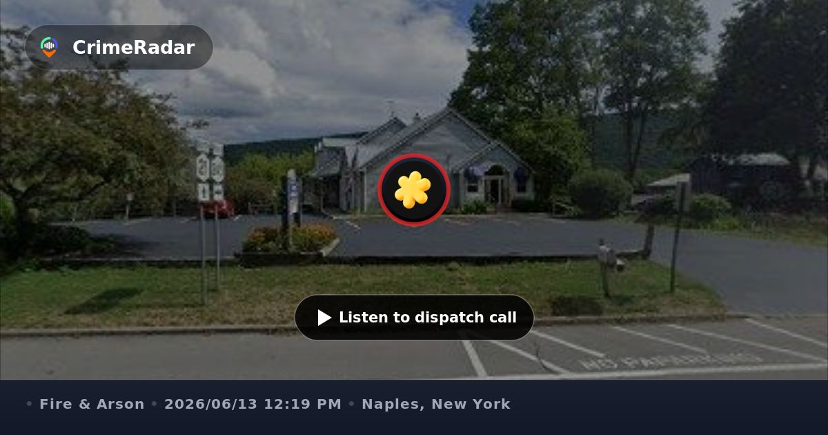 Smoking cigarette receptacle outside ambulance base, Naples NY | CrimeRadar