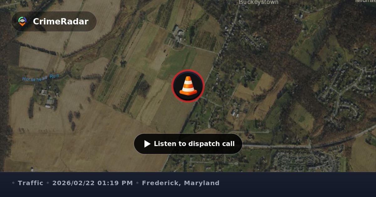 Three-car crash with downed poles on Buckeystown Pike, Frederick County ...