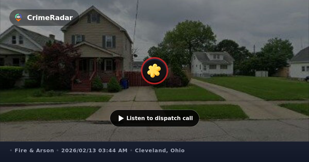 House fire near Schiller Avenue in Cleveland, Cleveland OH | CrimeRadar