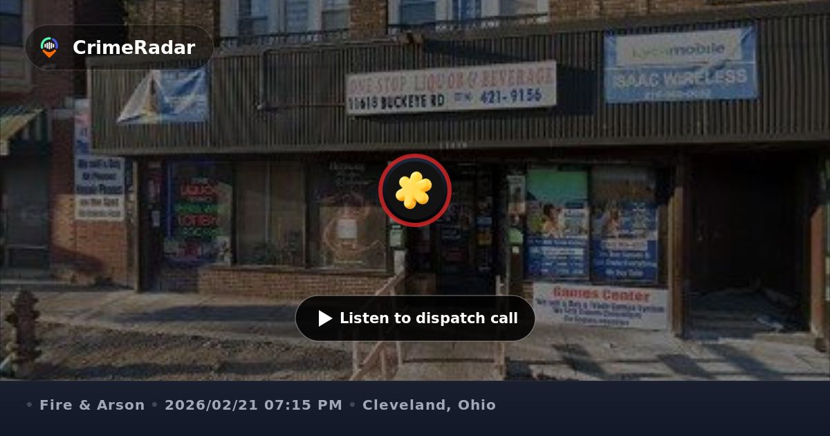 Fire reported at three-story apartment building, Cleveland OH | CrimeRadar