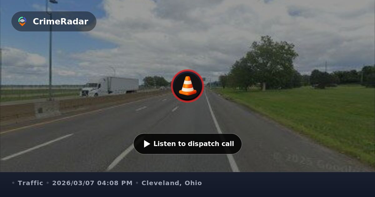 Disabled motorist blocking lane on I-90 split, Cleveland OH | CrimeRadar