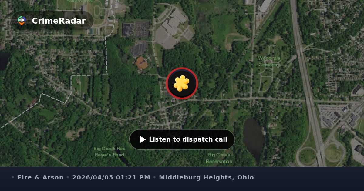 Fire alarm with smoke at Fowles House, Middleburg Heights OH | CrimeRadar