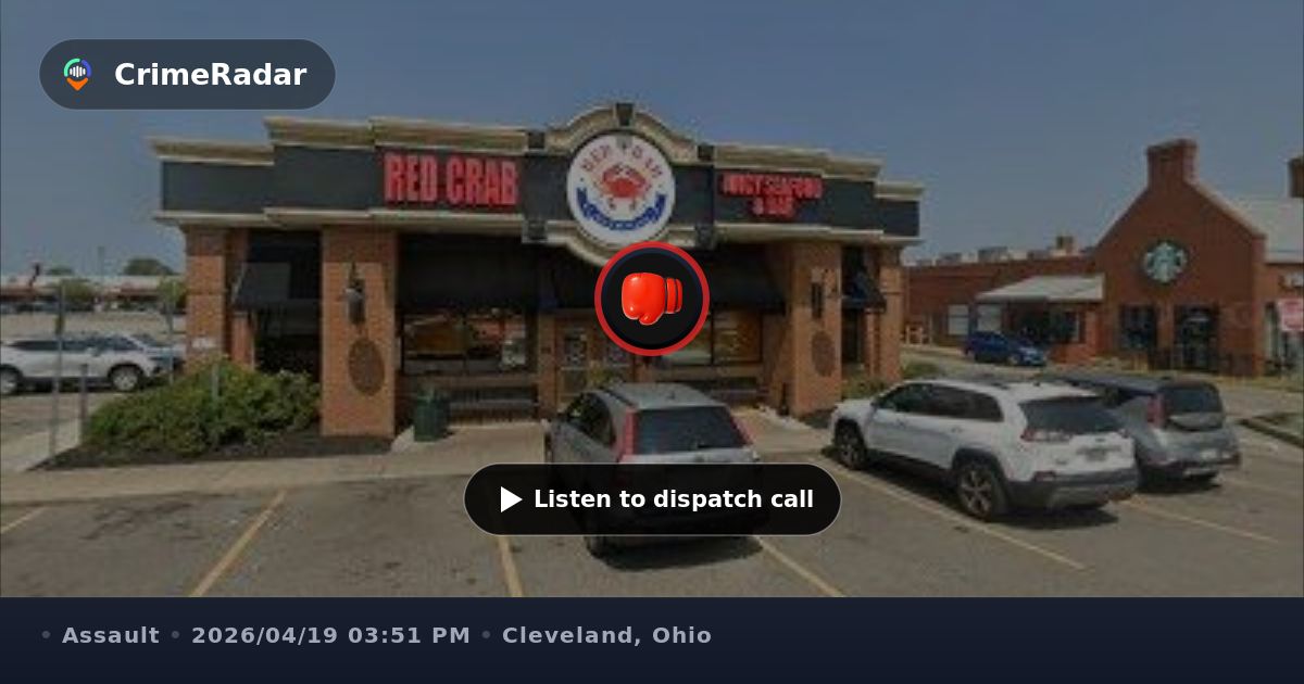 Dine and dash and threats reported at Red Crab, Cleveland OH | CrimeRadar