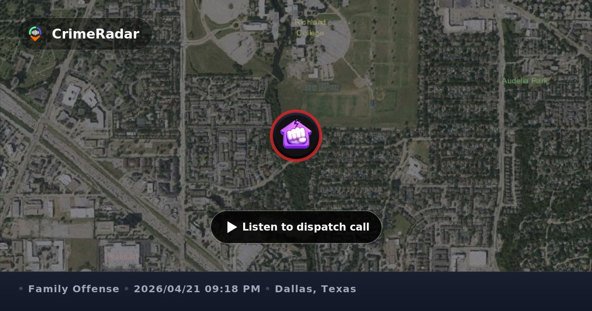 Roommate disturbance at Chimney Hill Apartments, Dallas TX | CrimeRadar