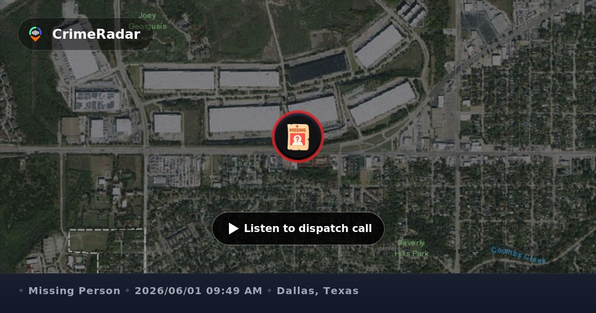 Elderly man reported missing from Dallas home, Dallas TX | CrimeRadar
