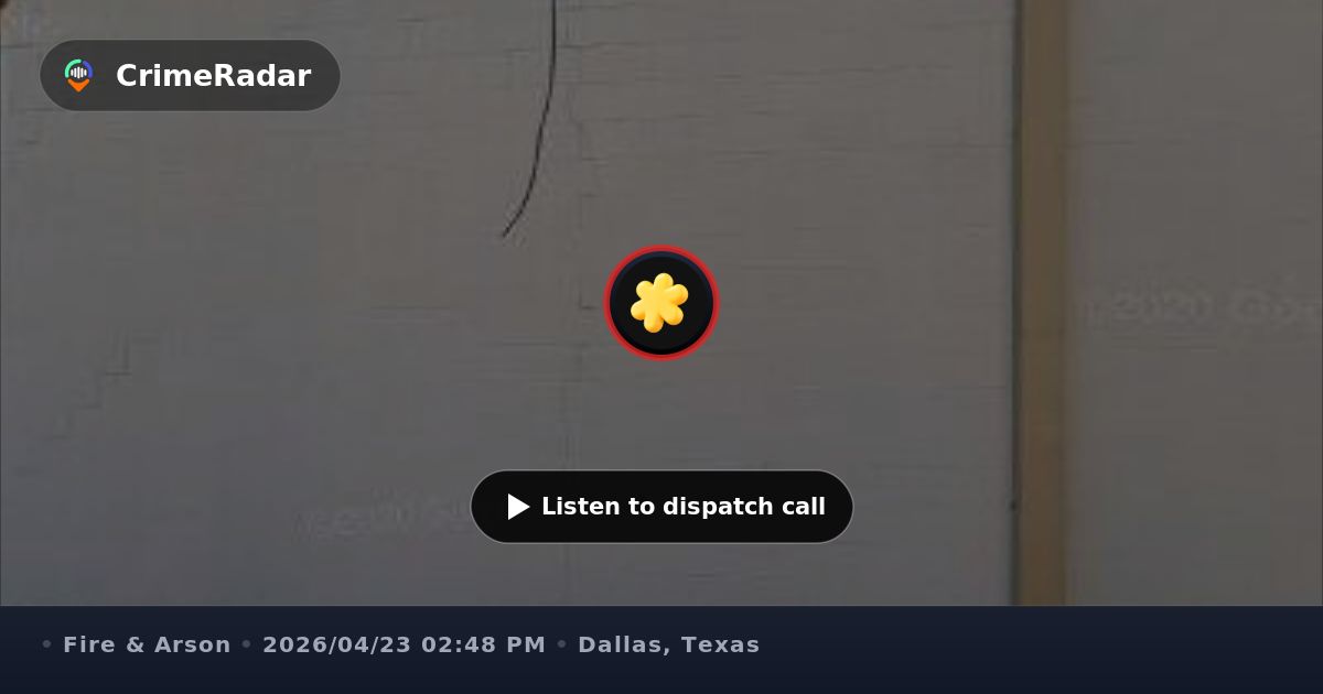 Structure fire reported at Cornerstone Church, Dallas TX | CrimeRadar