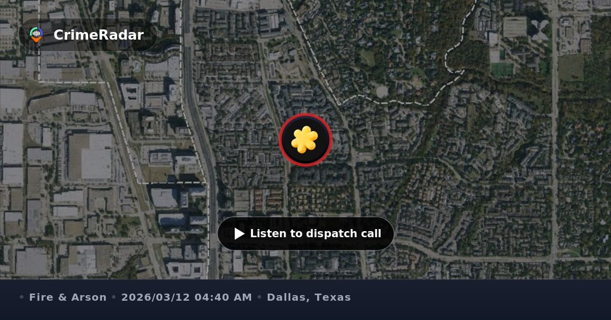 Fire response near Noel Road and Valley View Trail in Dallas, Dallas TX ...
