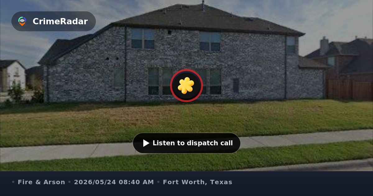 Attic fire reported at home on Pickwick Trail, Fort Worth TX | CrimeRadar
