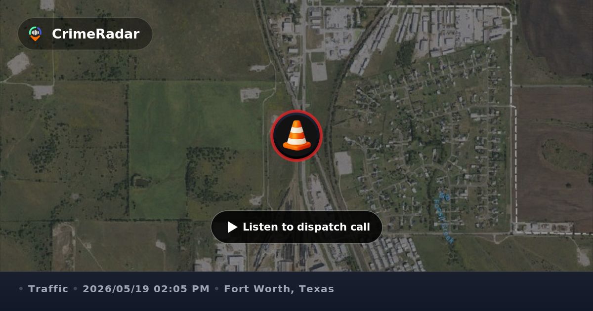 Two-car crash blocking road, no injuries reported, Fort Worth TX ...