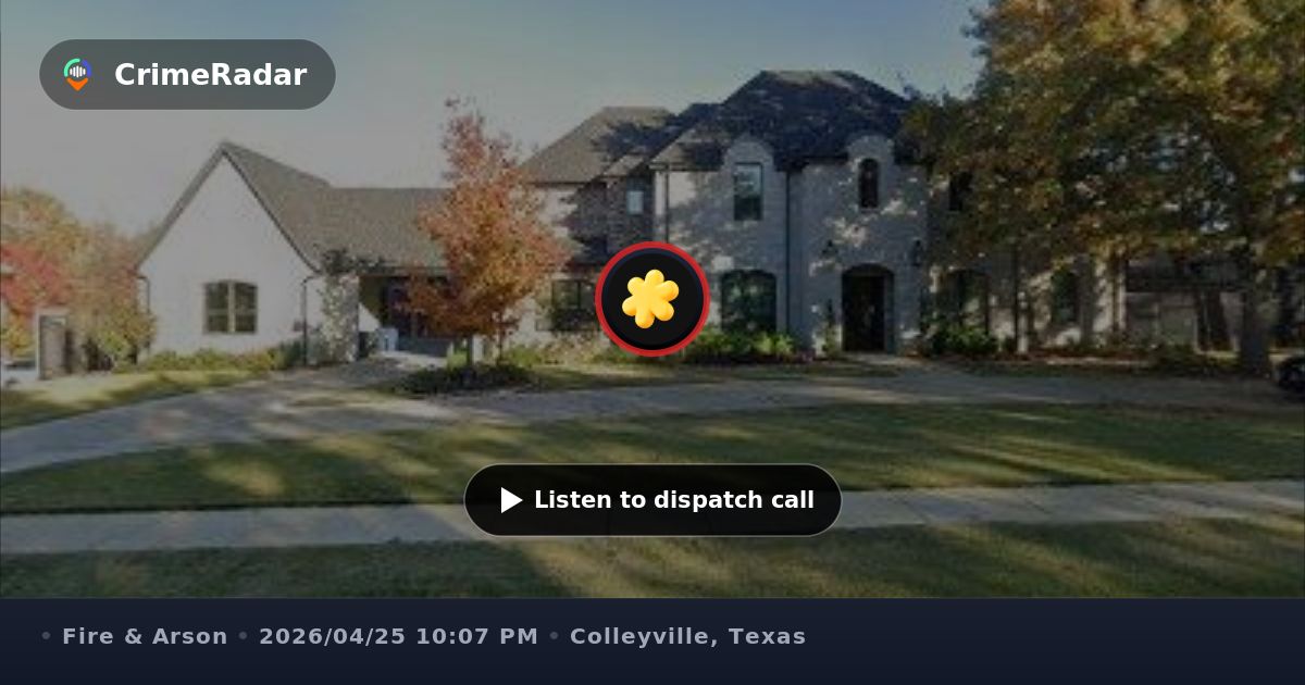 Structure fire reported on Bill Simmons Road, Colleyville TX | CrimeRadar