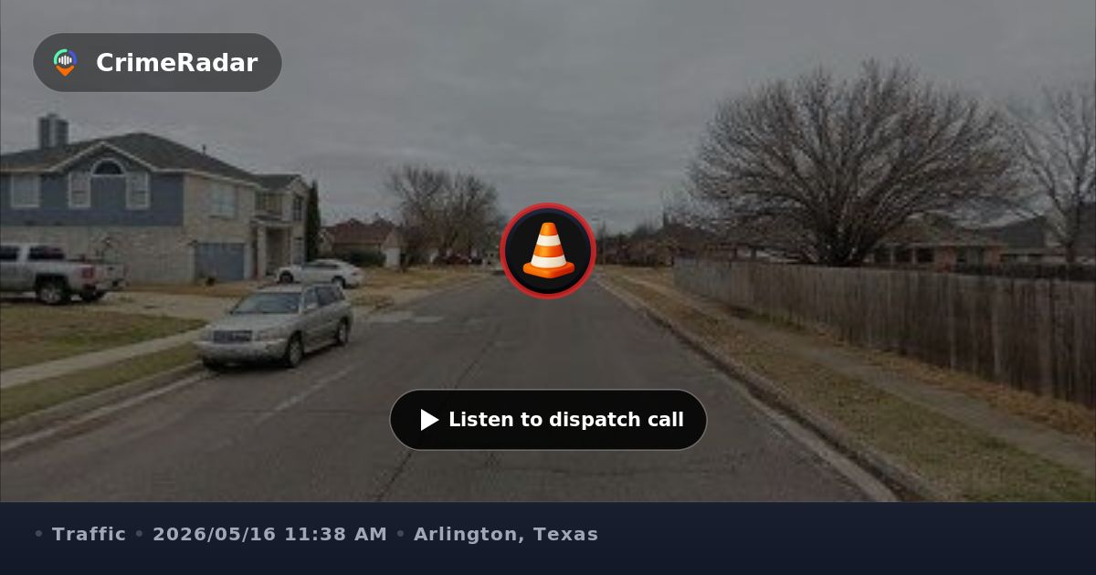 Major crash on Milton Drive in Arlington, Arlington TX | CrimeRadar