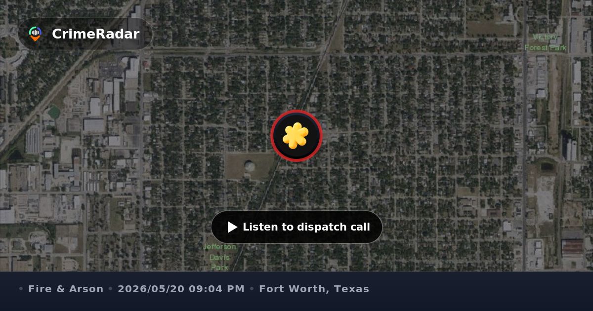 Smoke report traced to backyard barbecue, Fort Worth TX | CrimeRadar
