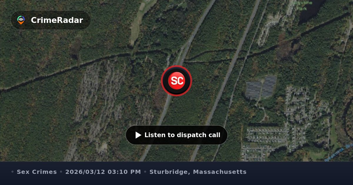 Man exposing himself at I-84 picnic area, Sturbridge MA | CrimeRadar