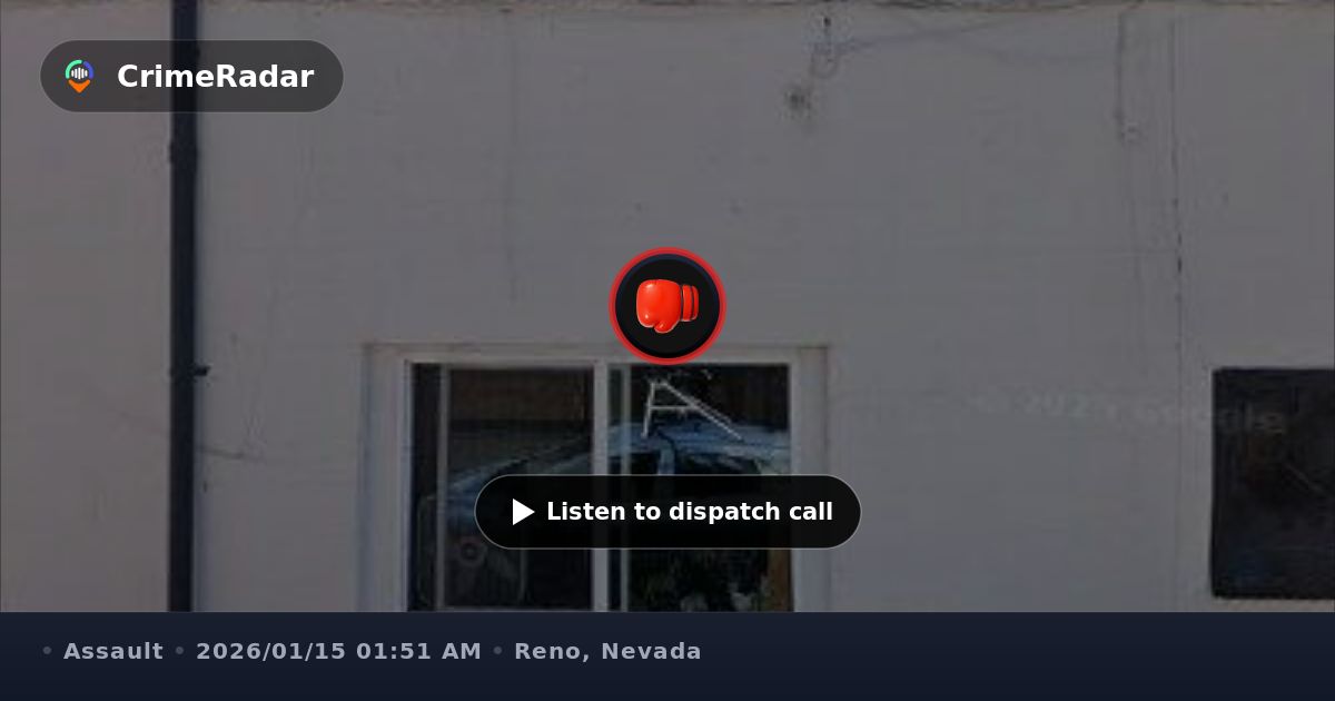Apparent stabbing outside motel on East Fourth Street, Reno NV | CrimeRadar