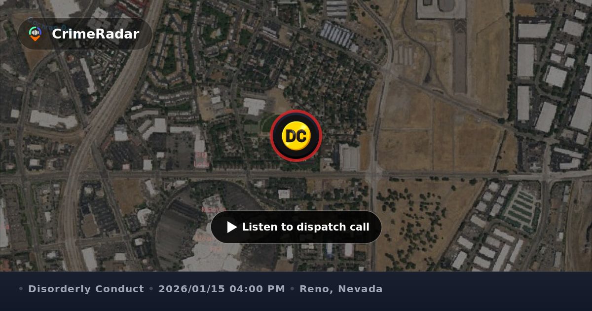 Disturbance reported near Meadowood Mall, Reno NV | CrimeRadar