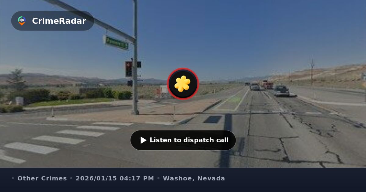 Deputy logs trailer near Pyramid Way, Washoe County NV | CrimeRadar