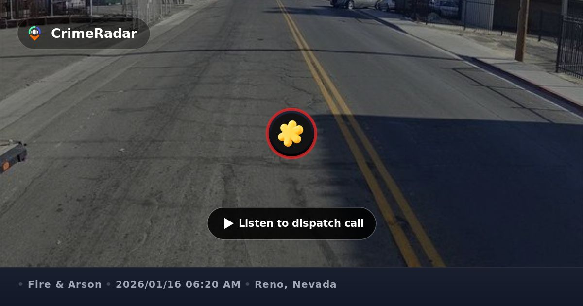 Fire crews investigate possible structure fire near Sage St, Reno NV ...