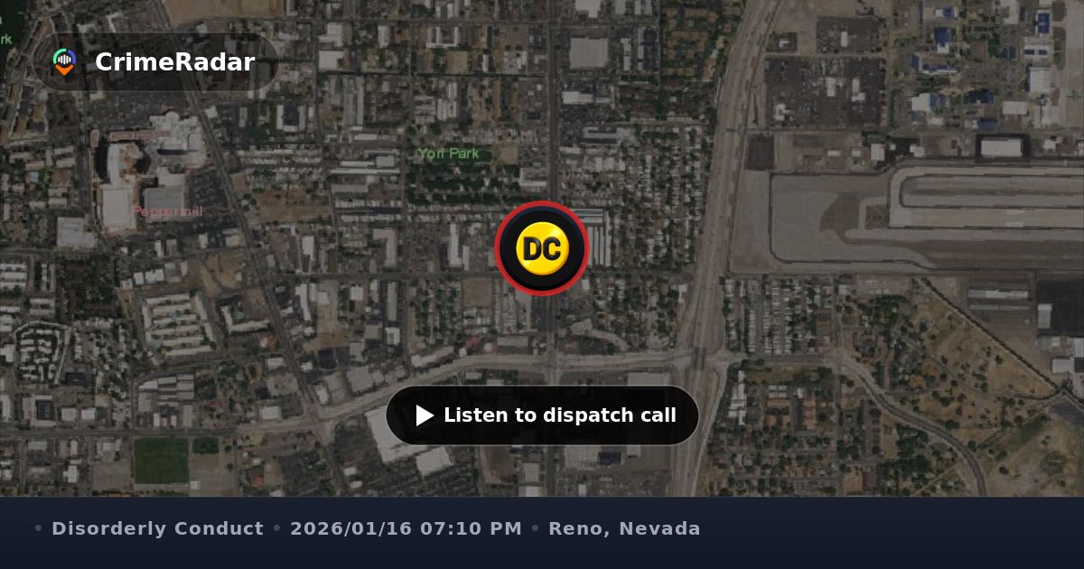 Deputies respond to erratic behavior near Kietzke Ln, Reno NV | CrimeRadar