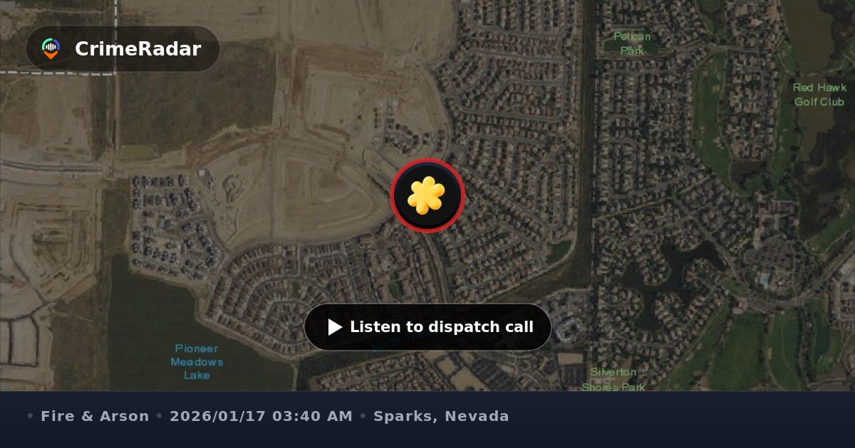 Fire alarm checked near Wingfield Hills Rd, Sparks NV | CrimeRadar