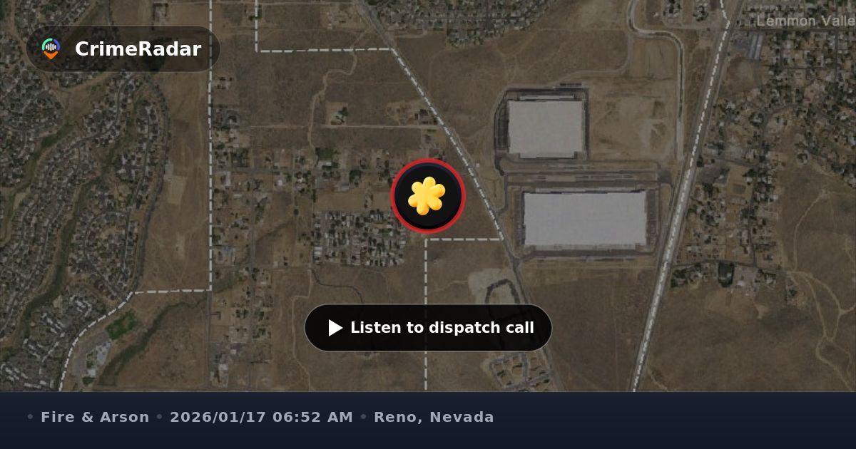 Building fire reported near Grundy St in Reno, Reno NV | CrimeRadar