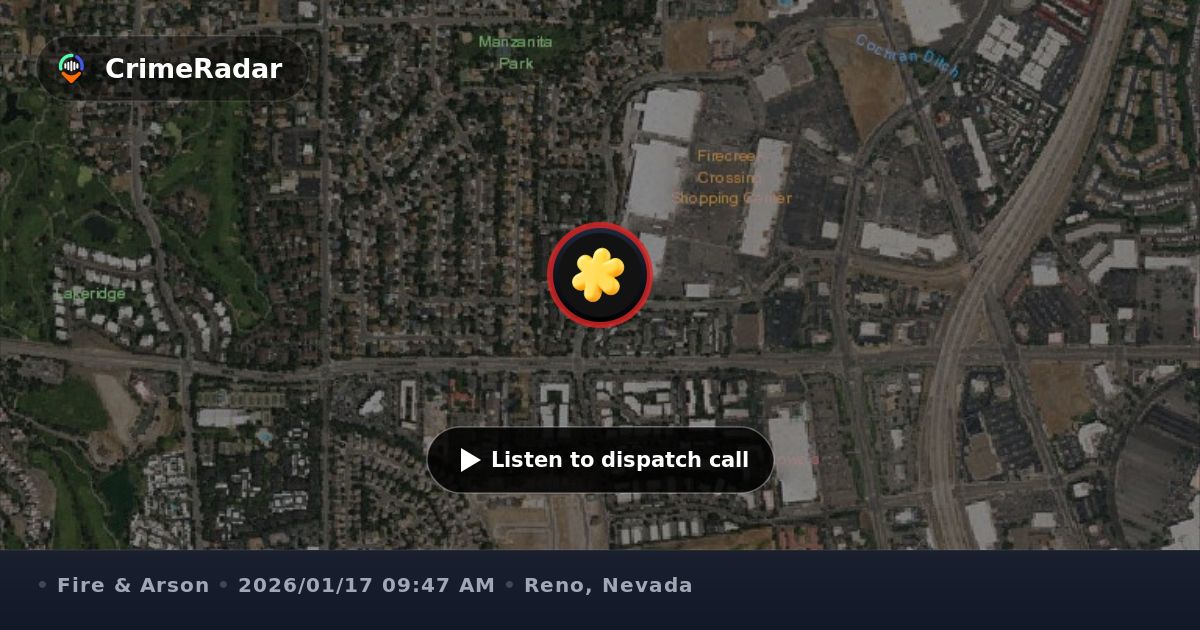 Fire crews investigate smoke near Wheatland Park, Reno NV | CrimeRadar