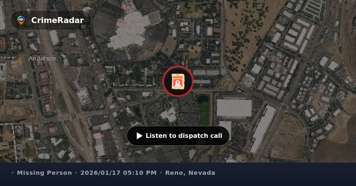 Officers search for missing person near Campus Way, Reno NV | CrimeRadar