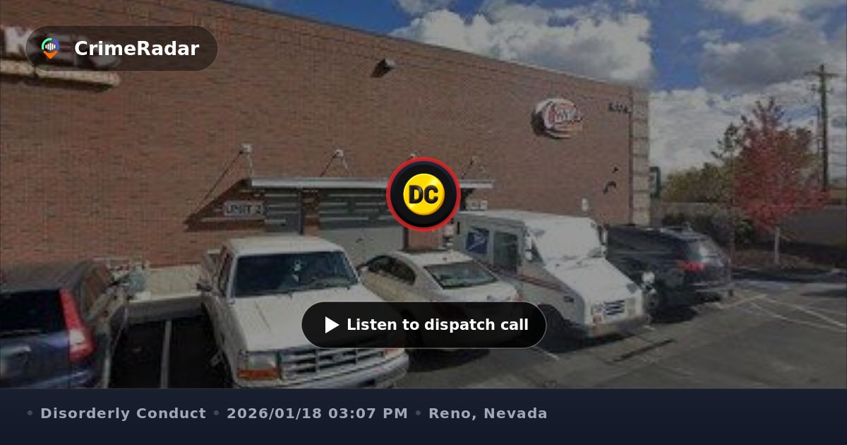 Verbal dispute in parking lot near North Virginia St, Reno NV | CrimeRadar