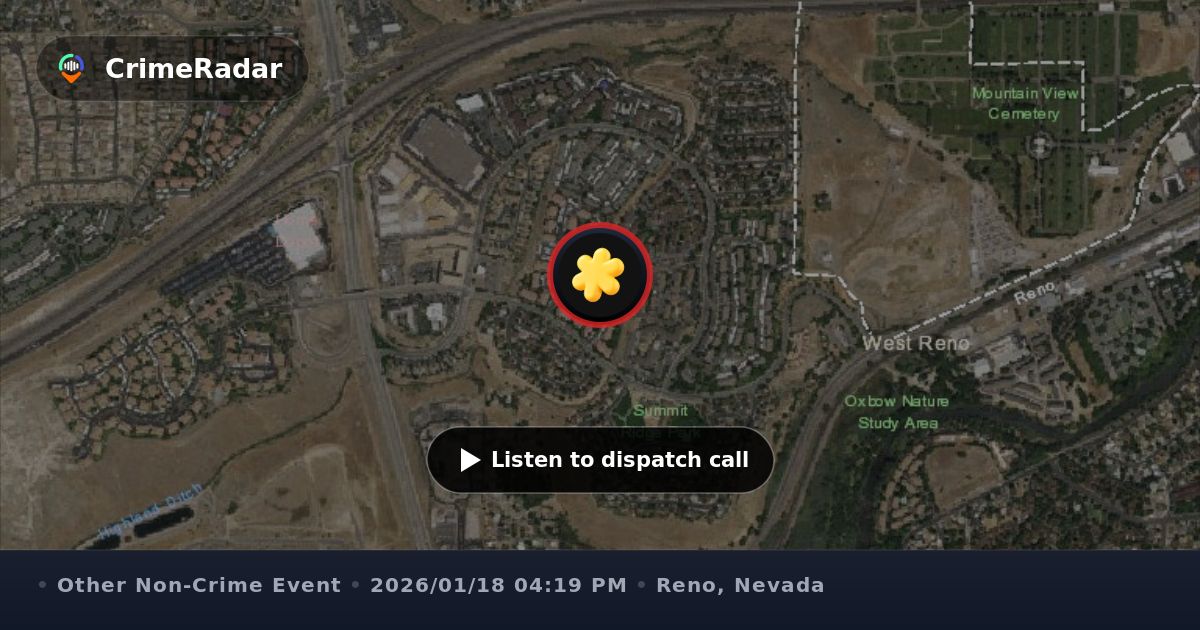 Emergency response near Canyon Ridge Ln, Reno NV | CrimeRadar