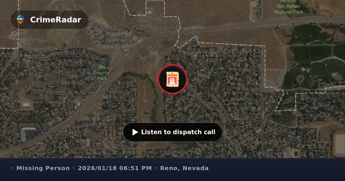 Deputies conduct welfare check near Jester Ct, Reno NV | CrimeRadar