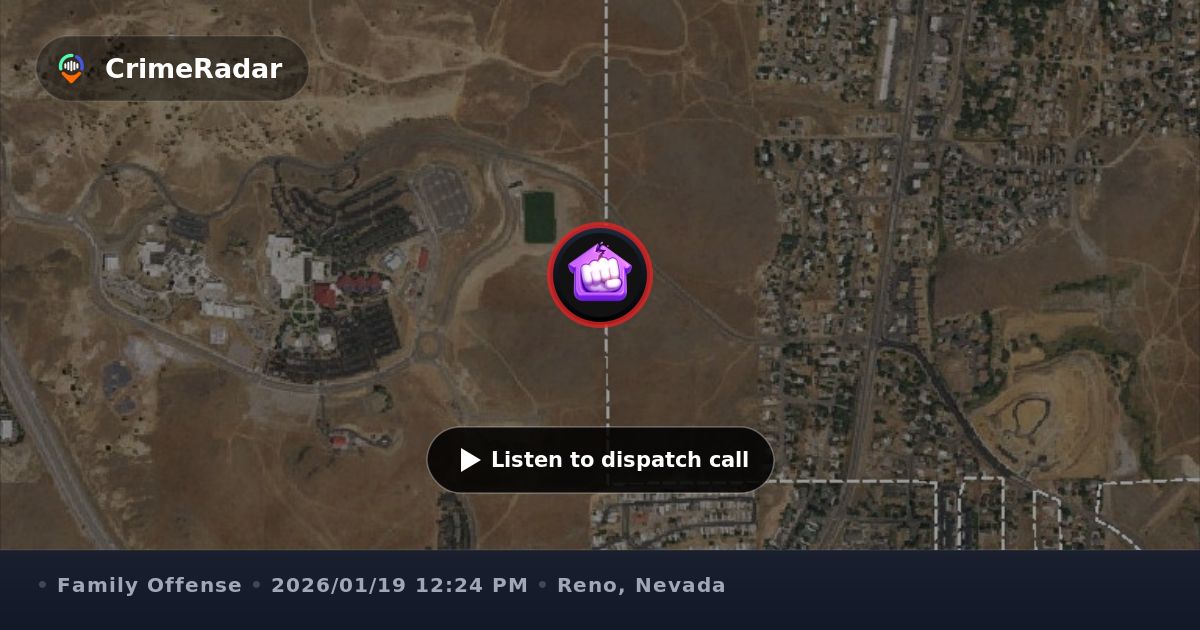 Possible family dispute at Reno Vista Apartments, Reno NV | CrimeRadar