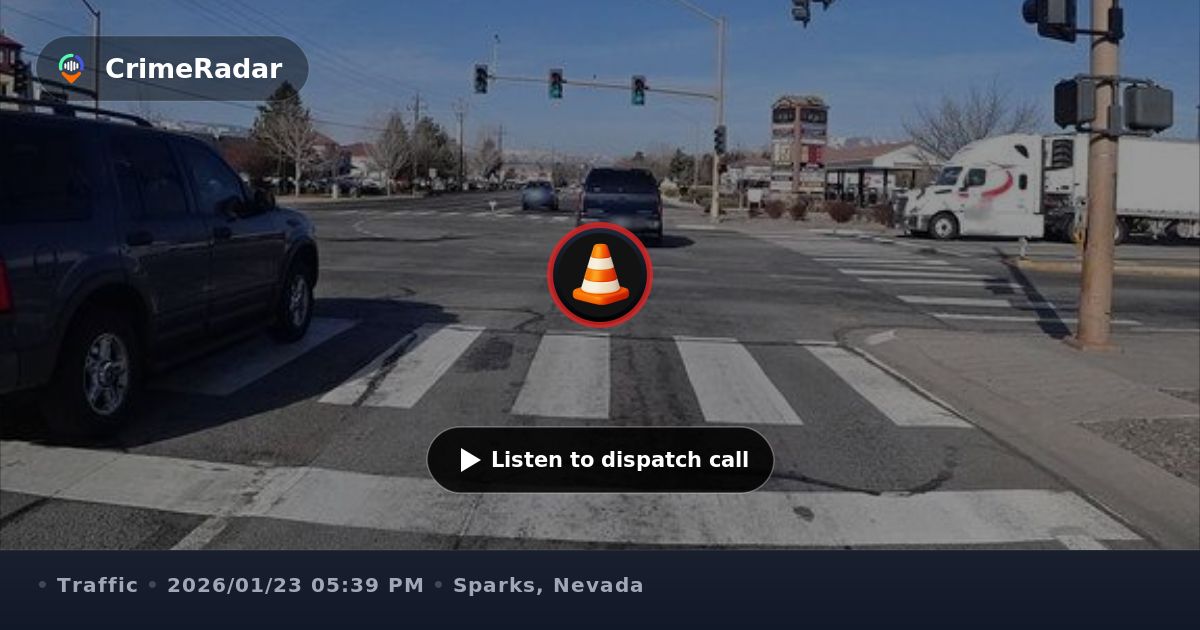 Traffic collision near Sparks Boulevard, Sparks NV | CrimeRadar