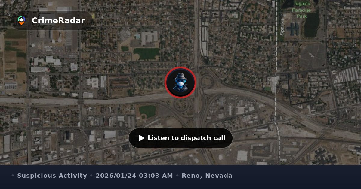 Possible welfare concern reported near 4th St, Reno NV | CrimeRadar