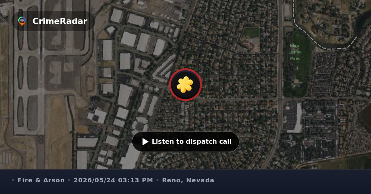 Hazardous materials incident at Reno residence, Reno NV | CrimeRadar