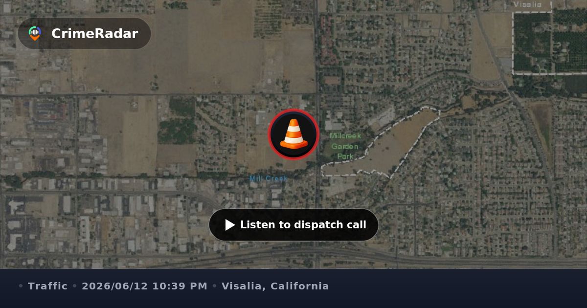 Traffic stop on black Honda Civic on Highway 198, Visalia CA | CrimeRadar