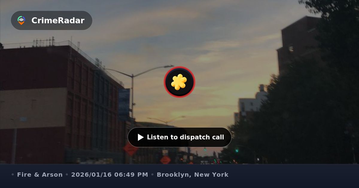 Fire units check possible alarm near Atlantic Ave, Brooklyn NY | CrimeRadar