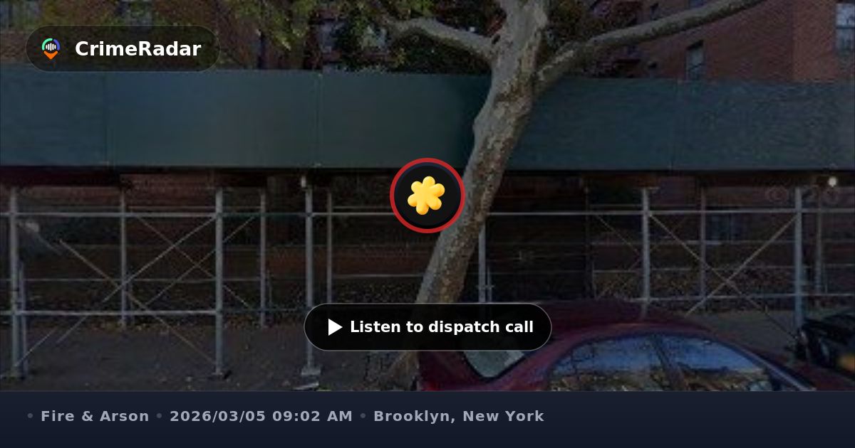Apartment fire on second floor in Brooklyn building, Brooklyn NY ...