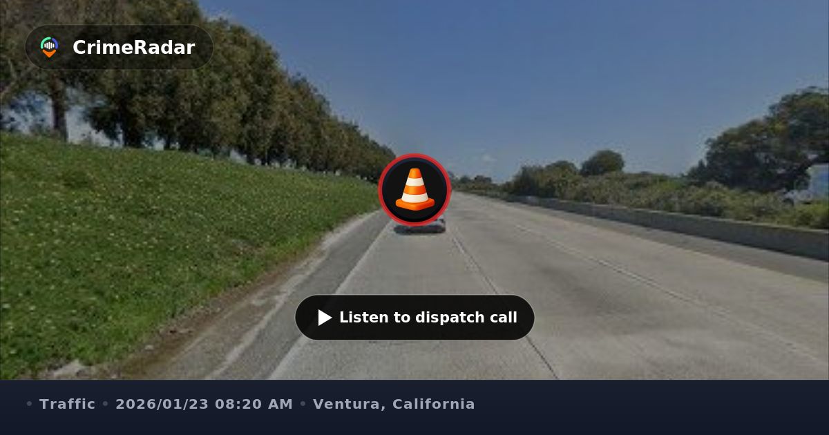 Traffic stop on Highway 101 near Victoria Ave, Ventura CA | CrimeRadar