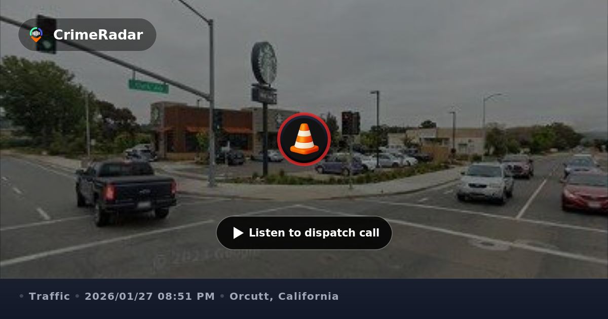 Minor traffic collision near Clark and Bradley, Orcutt CA | CrimeRadar