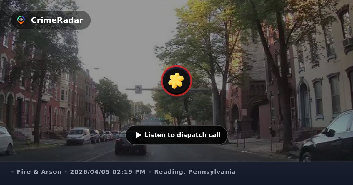 Small fire reported behind Fifth Street building, Reading PA | CrimeRadar