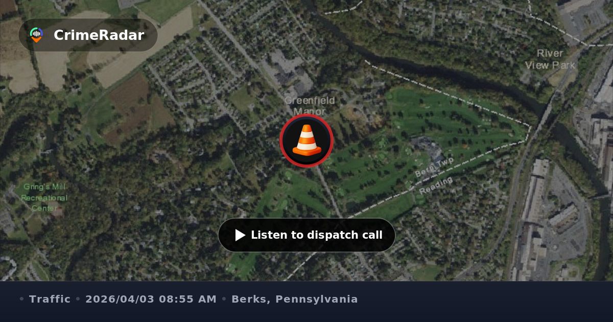 Vehicle crash into pole at Green Lane and Lawful Ct, Berks County PA ...