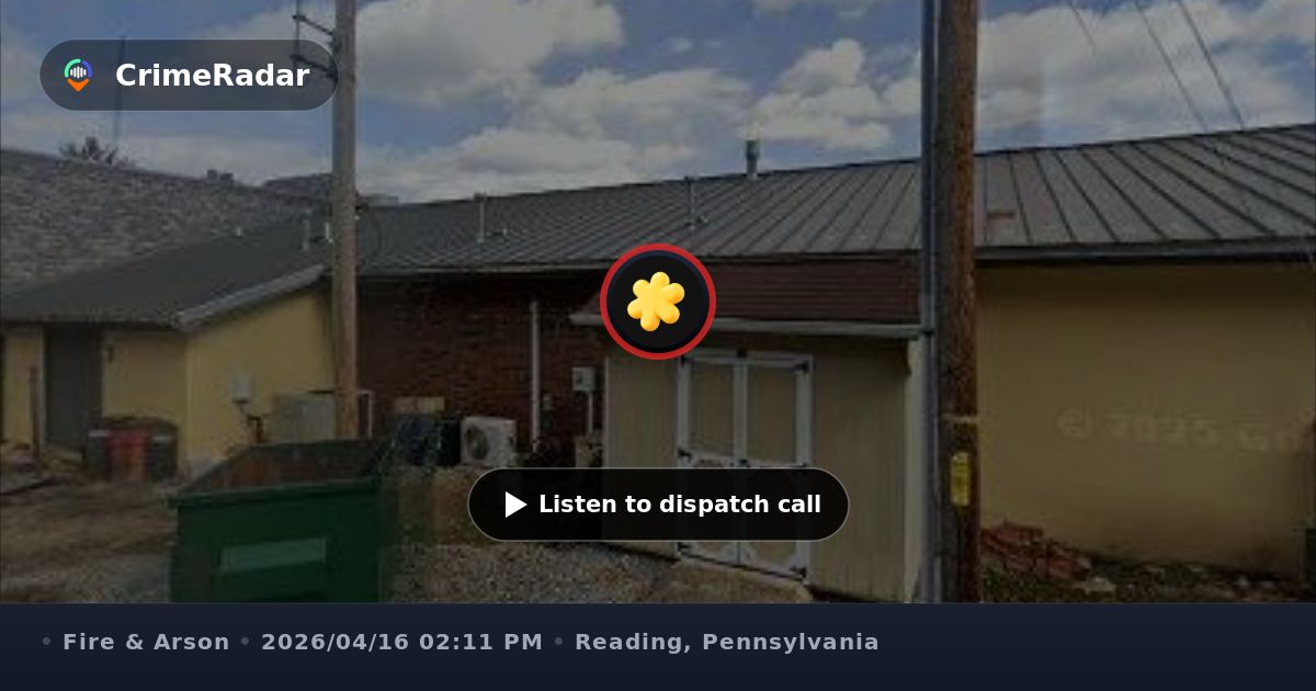 Fire at Exeter Township Fire Department station, Reading PA | CrimeRadar