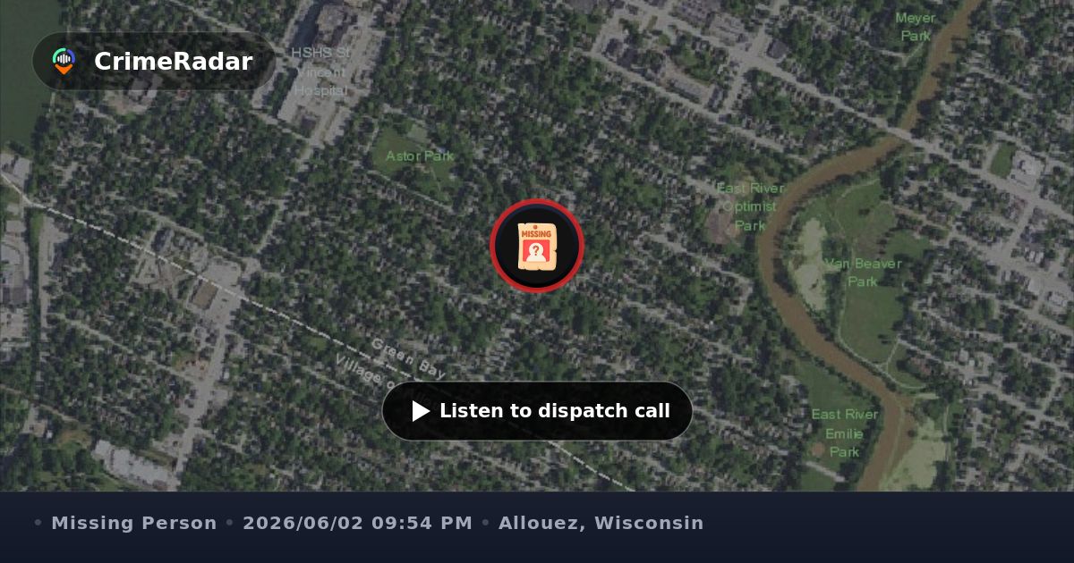 Missing child found safe and returned home, Allouez WI | CrimeRadar