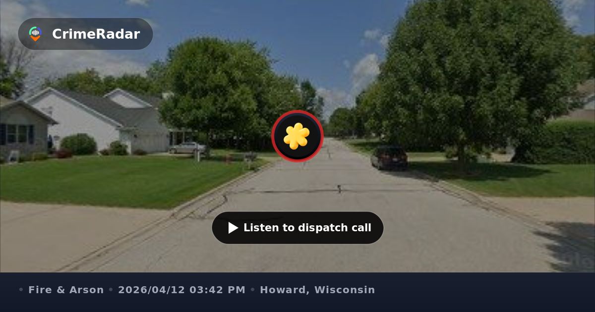 Branch causes brief fire on power line on Ash Street, Howard WI ...