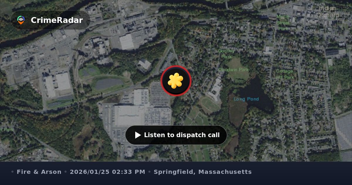 Vehicle fire outside John F. Kennedy Middle School, Springfield MA ...