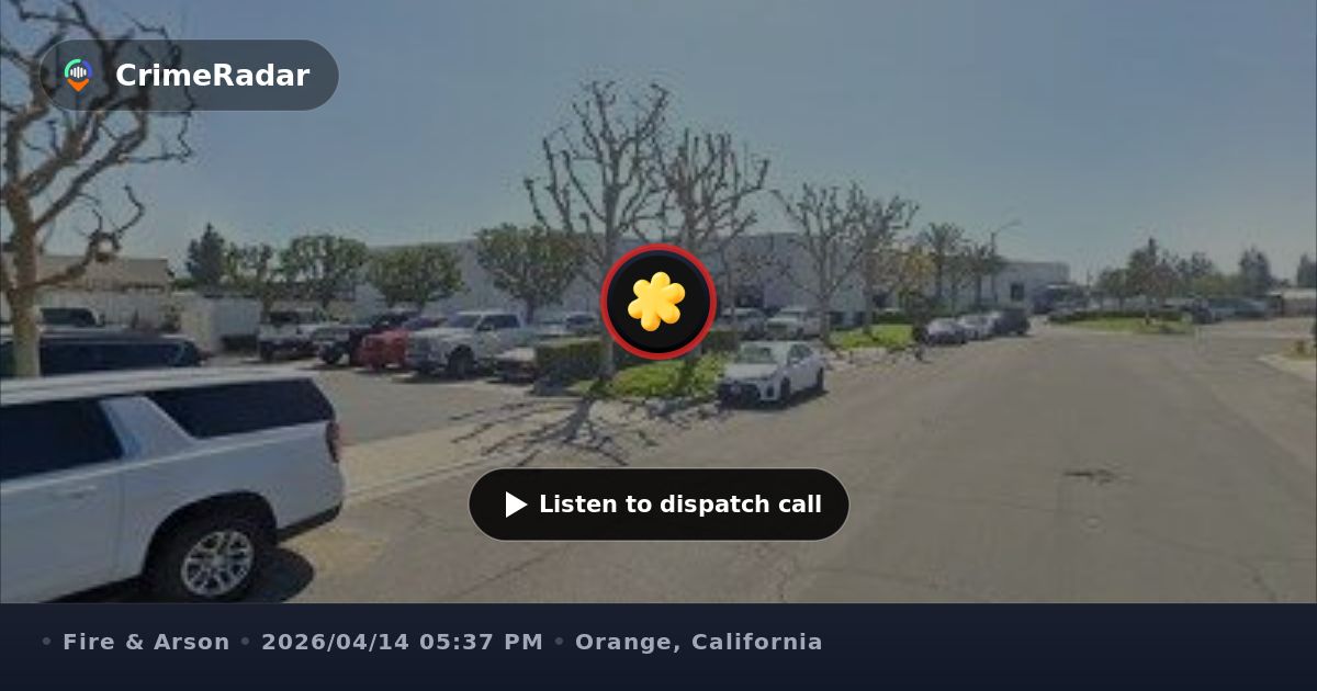 Commercial building fire on N Commerce Street, Orange CA | CrimeRadar