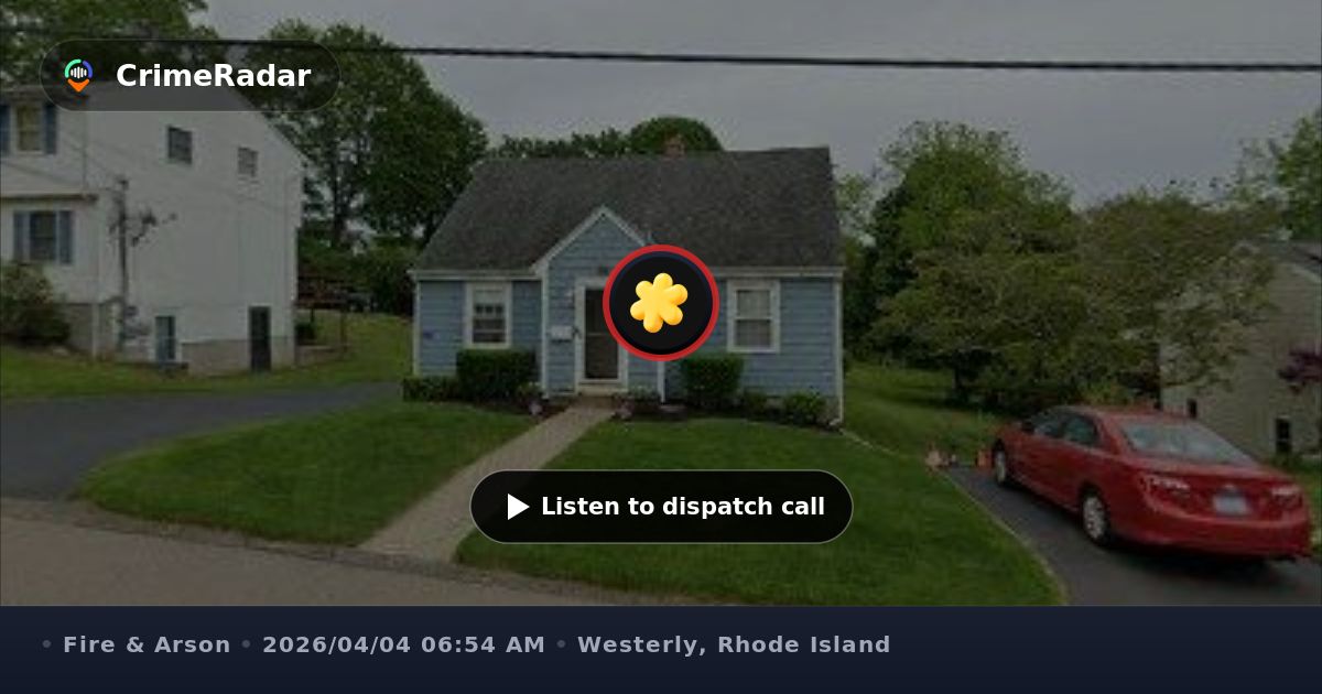 Reported structure fire on Pearl Street, Westerly RI | CrimeRadar