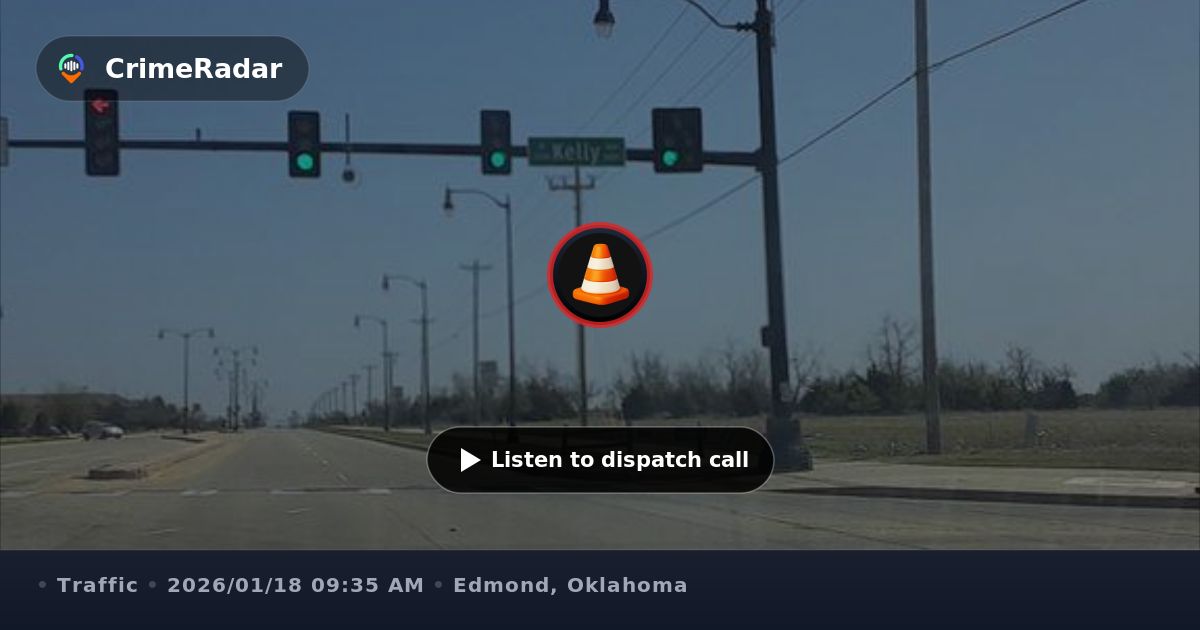 Minor injury crash near West Covell and Kelly, Edmond OK | CrimeRadar