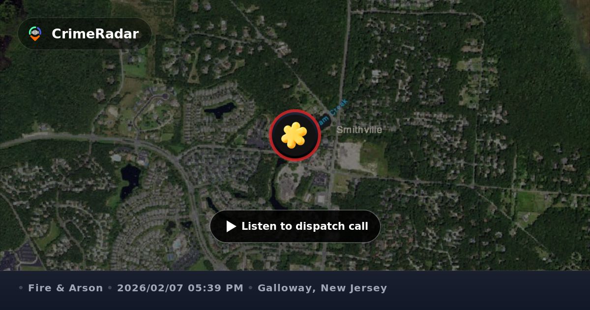 Fire crews respond to possible house fire in Galloway, Galloway NJ ...